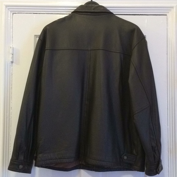 Perry Ellis | Jackets & Coats | Perry Ellis Genuine Leather Jacket ...